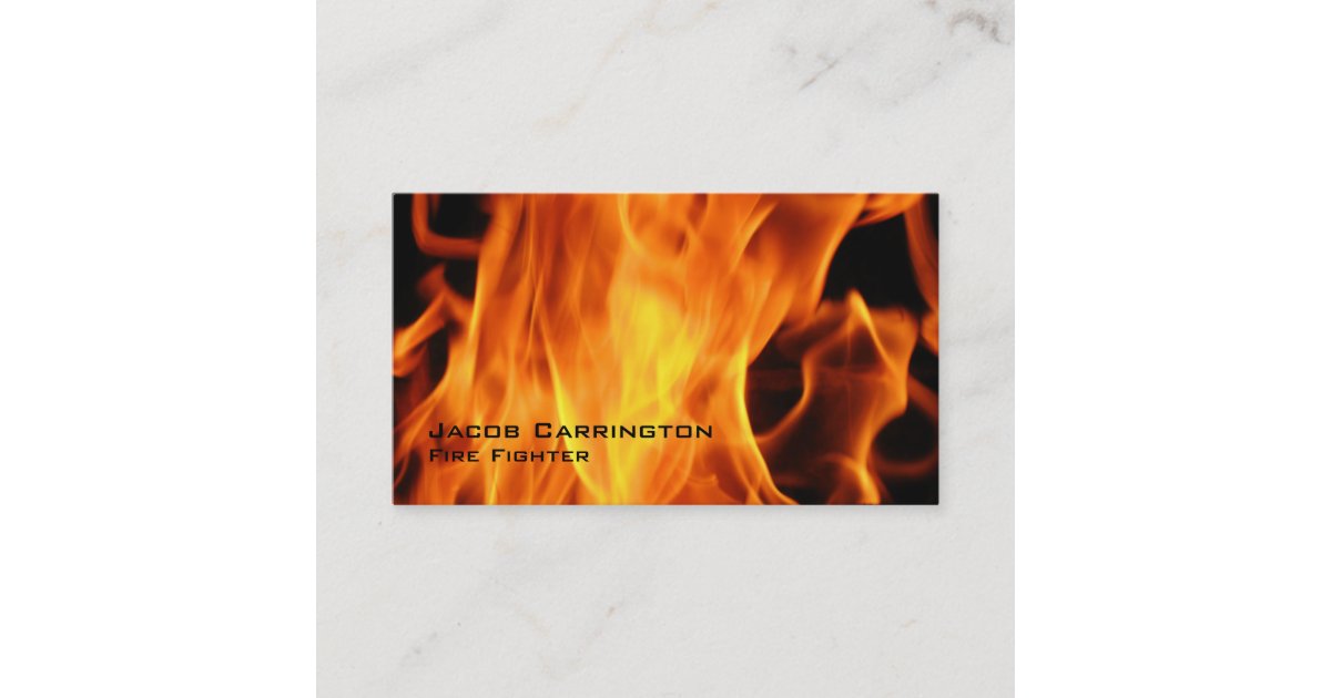 Flames Business Card | Zazzle