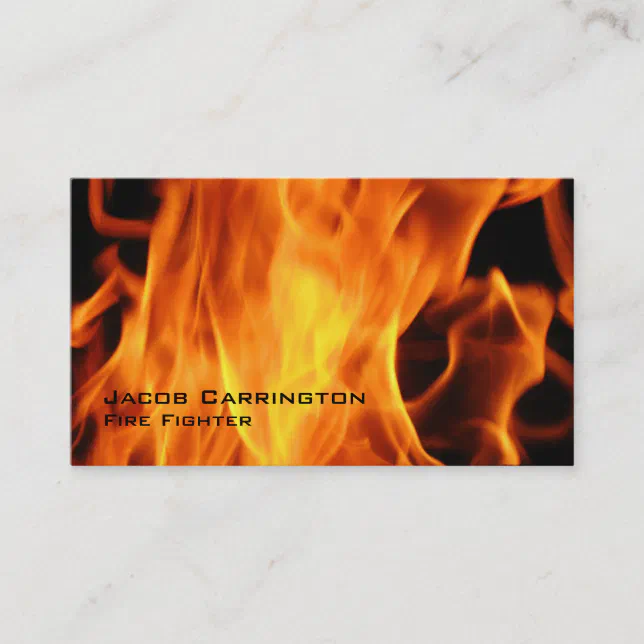 Flames Business Card | Zazzle