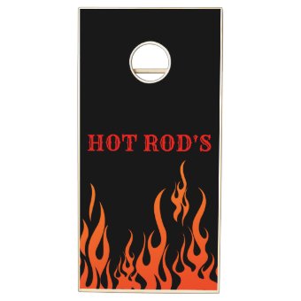 Flames Cool Inferno Fire Flame Cornhole Set | Zazzle