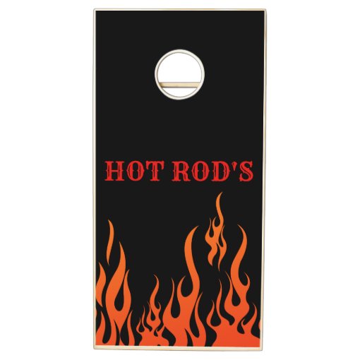 Flames Cool Inferno Fire Flame Cornhole Set | Zazzle
