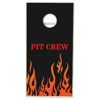 Flames Cool Inferno Fire Flame Cornhole Set | Zazzle