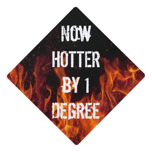 Flames Graduation Cap Topper | Zazzle
