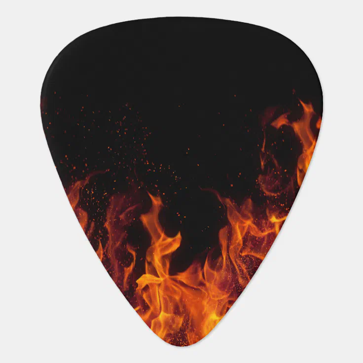Flames Guitar Pick | Zazzle