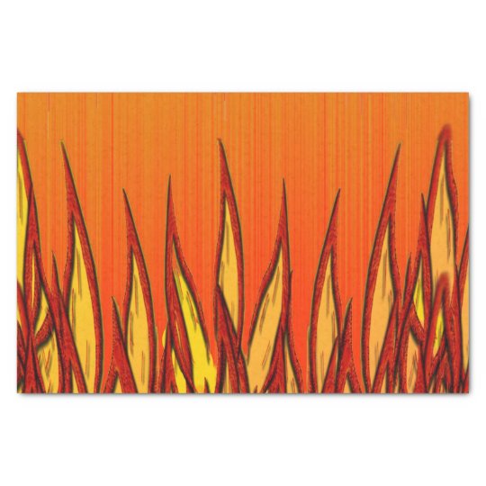 Flames of Fire Tissue Paper | Zazzle.com