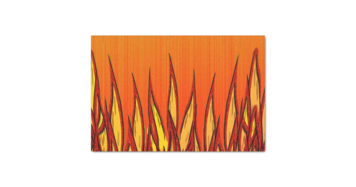 Flames of Fire Tissue Paper | Zazzle