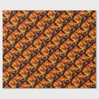 flames wrapping paper | Zazzle