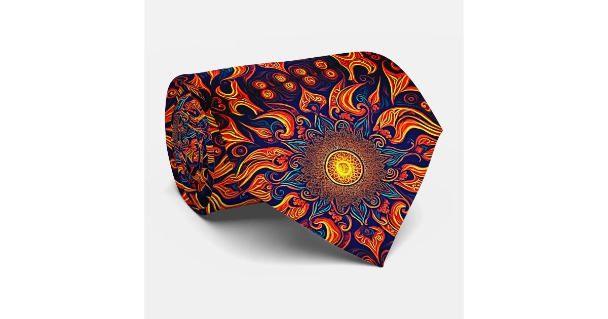 Flaming Eye Neck Tie | Zazzle