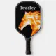 Flaming Fire Horse Personalized Pickleball Paddle | Zazzle