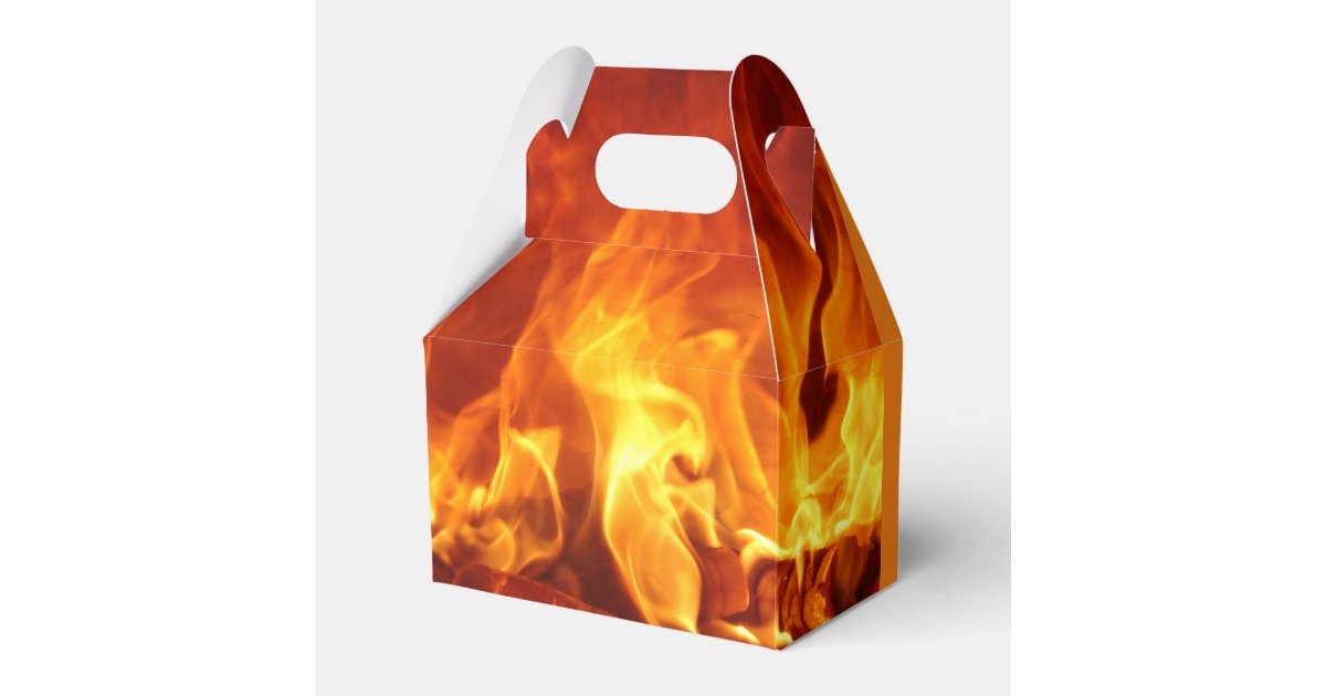 FLAMING HOT FIRE FAVOR BOXES | Zazzle