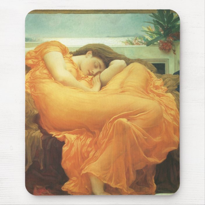 Flaming June by Lord Frederic Leighton Mouse Pad | Zazzle.com