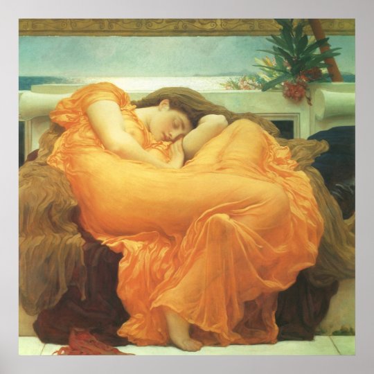 Flaming June by Lord Frederic Leighton Poster | Zazzle.com