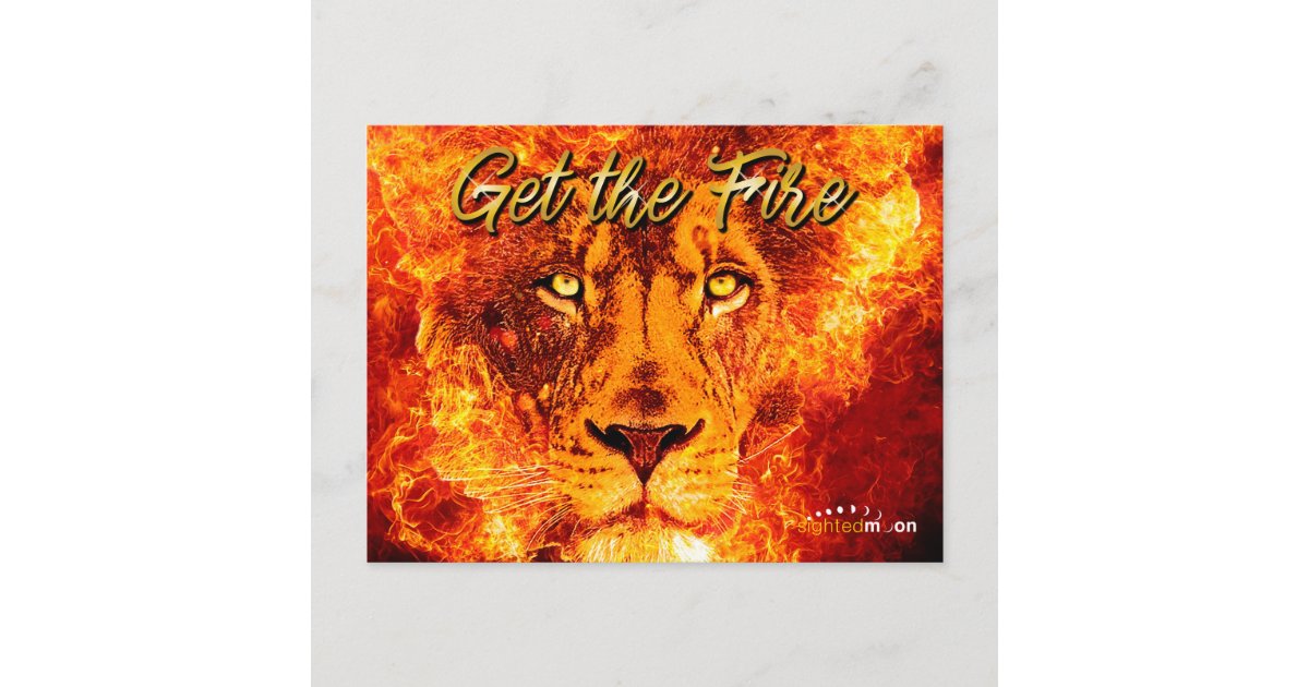 Flaming Lion of Judah Postcard | Zazzle