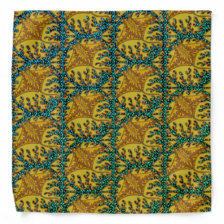 Flaming Manta Ray Bandana | Zazzle