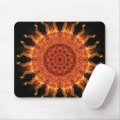 Flaming Sun Mouse Pad | Zazzle