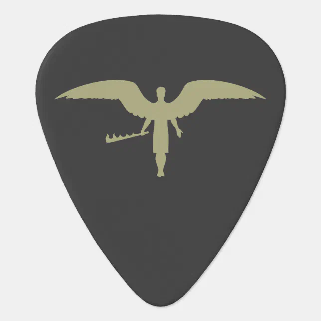 Flaming Sword Angel Guitar Pick | Zazzle