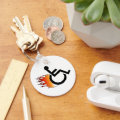 Flaming Wheelchair Keychain | Zazzle