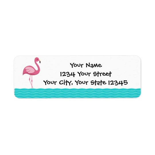 Flamingo Address Label | Zazzle.com
