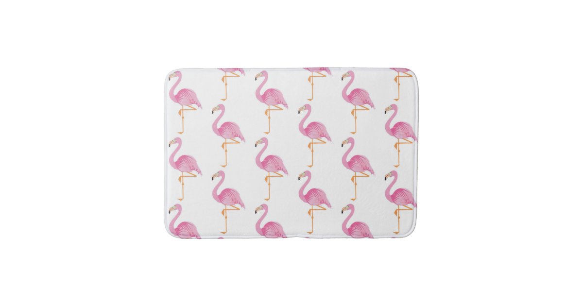 Flamingo bath mat | Zazzle