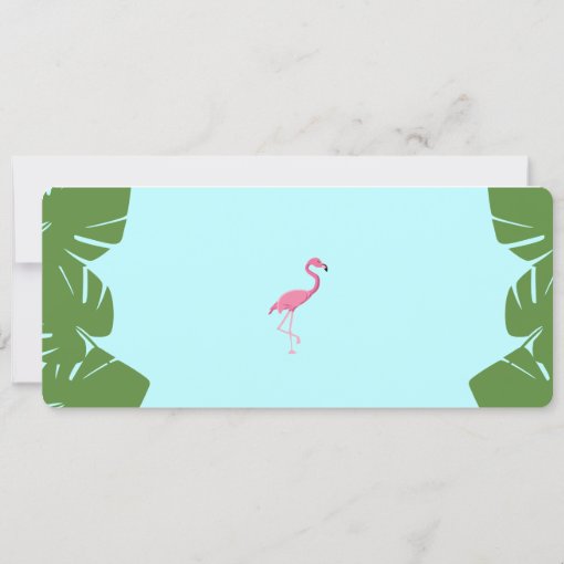 Flamingo Boarding Pass RSVP ticket Destination Invitation | Zazzle