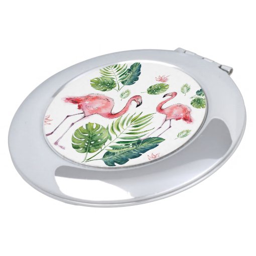 Flamingo Compact Mirror | Zazzle