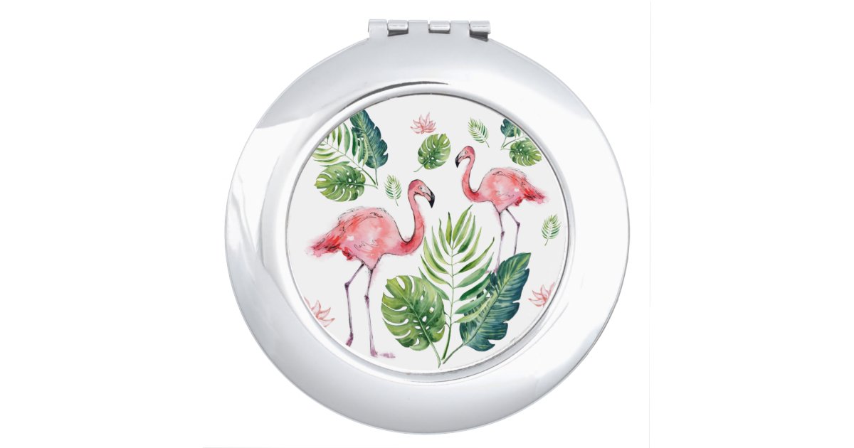 Flamingo Compact Mirror | Zazzle