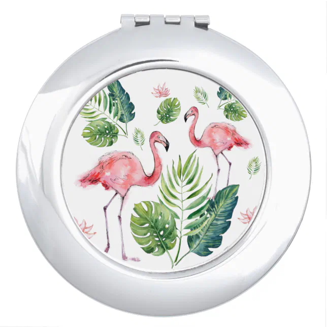 Flamingo Compact Mirror | Zazzle