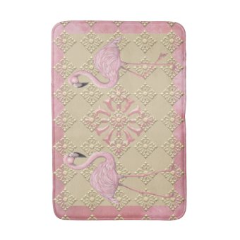 Flamingo Dance Bath Mat | Zazzle