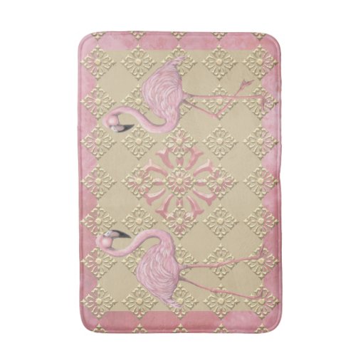 Flamingo Dance Bath Mat | Zazzle