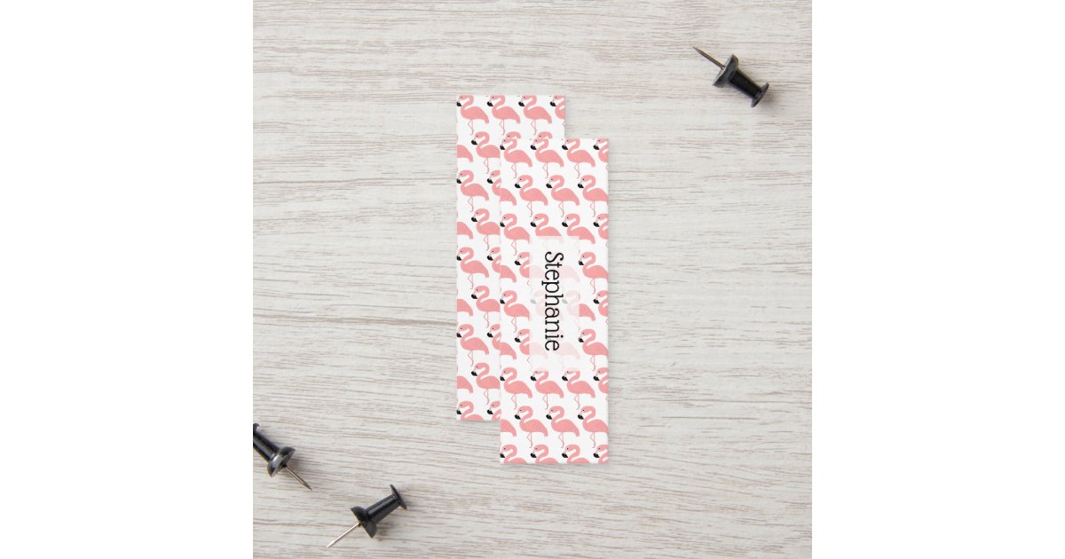 Flamingo Design Bookmark Calling Card | Zazzle