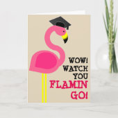 Flamingo Grad Graduation Card | Zazzle