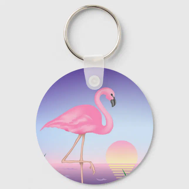 Flamingo Keychain | Zazzle