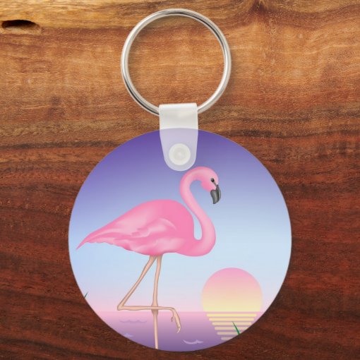 Flamingo Keychain | Zazzle