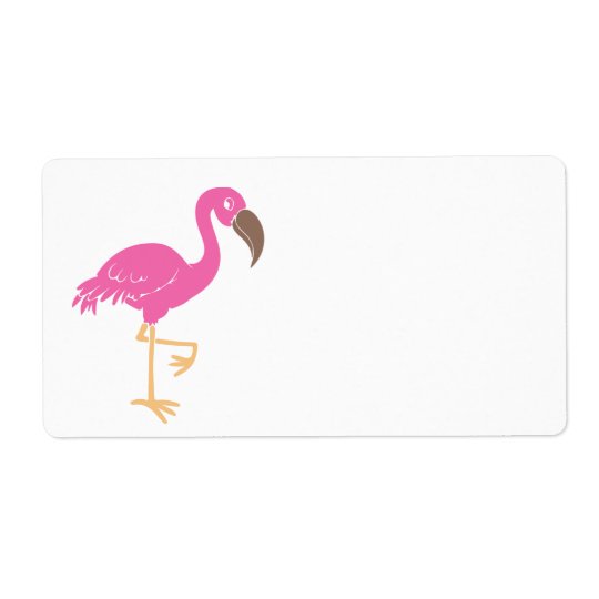 Flamingo Label | Zazzle.com