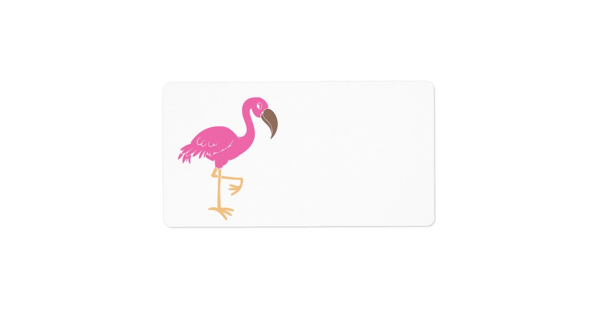Flamingo Label | Zazzle