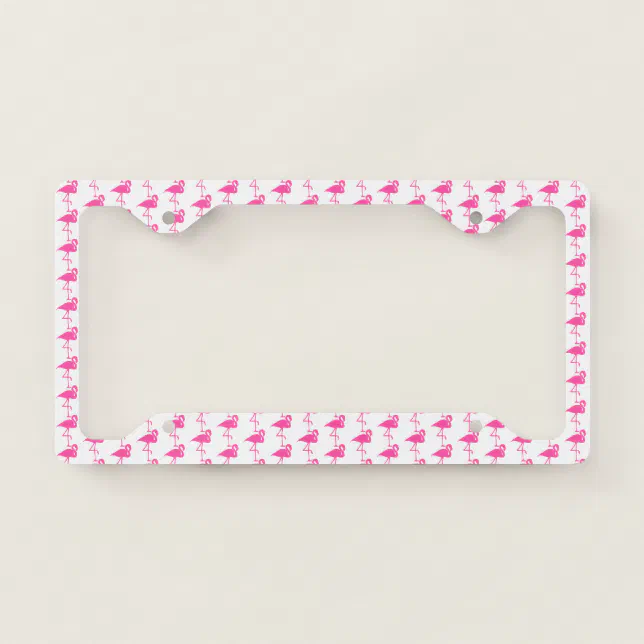 Flamingo License Plate Frame | Zazzle