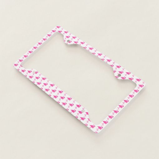 Flamingo License Plate Frame | Zazzle
