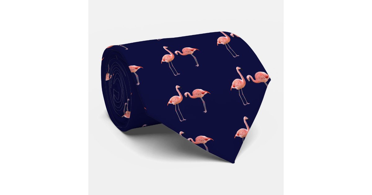 flamingo neck tie | Zazzle