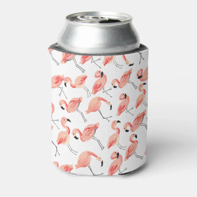 Flamingo Party Can Cooler | Zazzle
