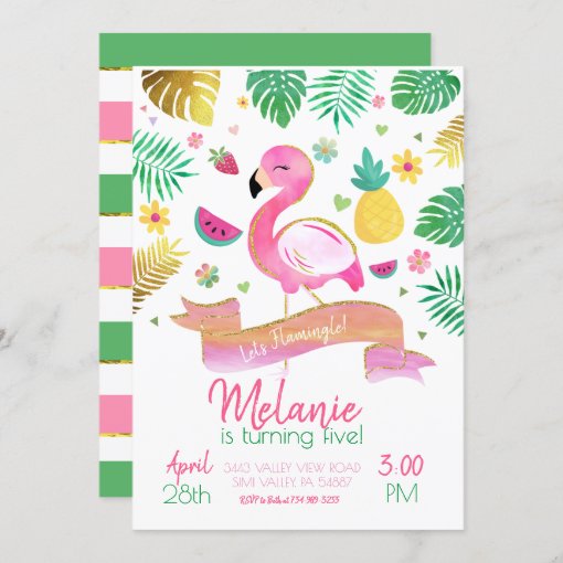 Flamingo Party Invitation, Let's Flamingle Invite | Zazzle