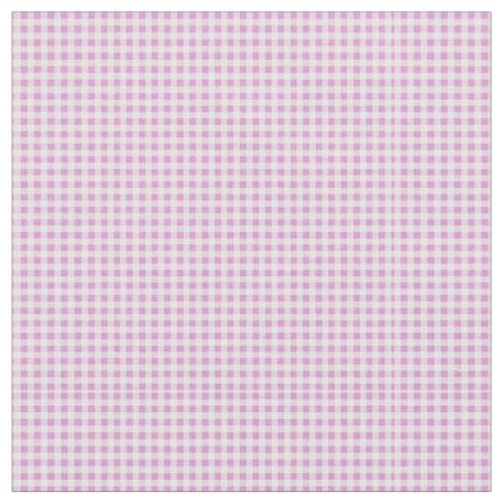 Pastel Purple Gingham Pattern Fabric | Zazzle