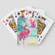 Flamingo playing cards, art by Jeanine Handley Poker Cards | Zazzle