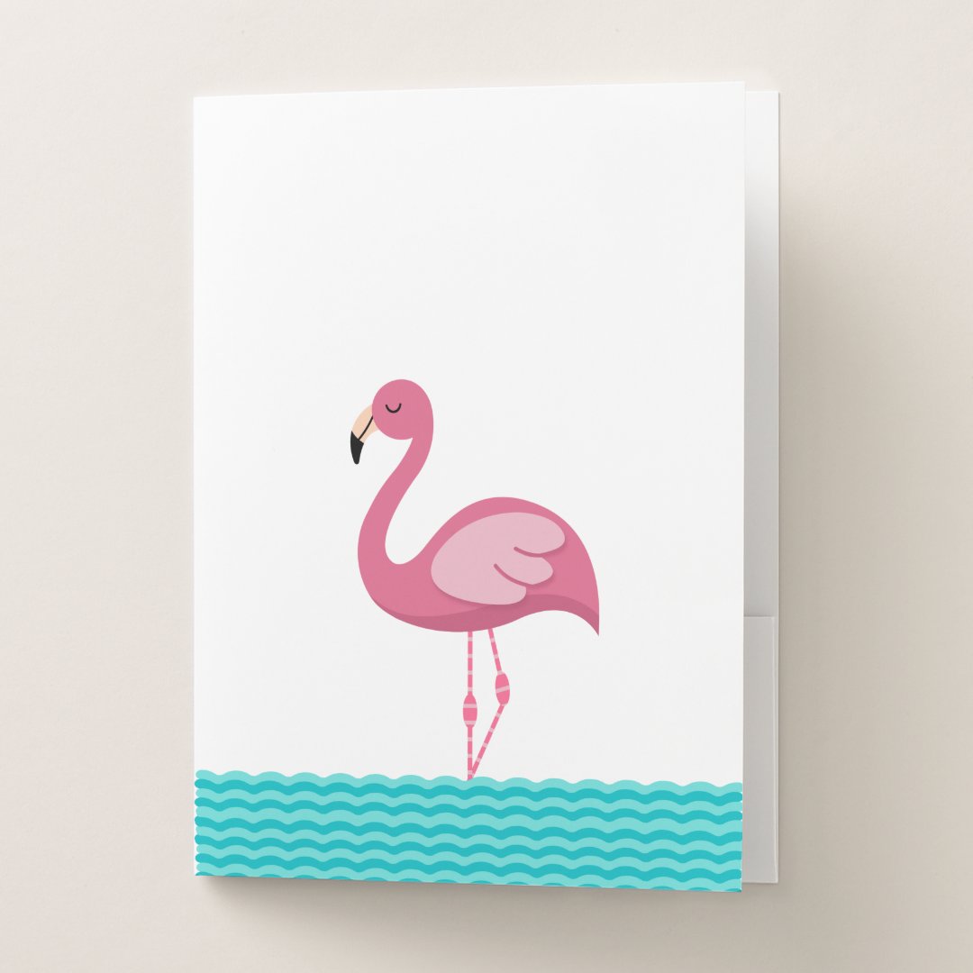 Flamingo Pocket Folder | Zazzle