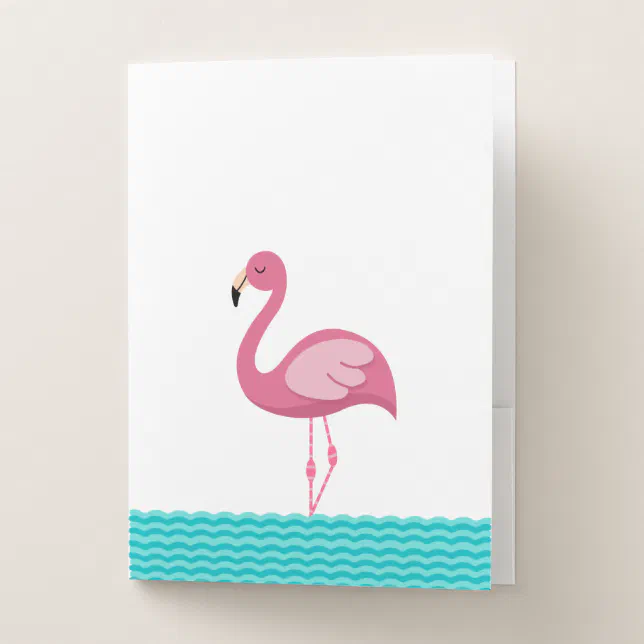 Flamingo Pocket Folder | Zazzle