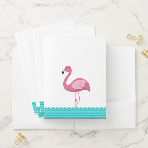 Flamingo Pocket Folder | Zazzle