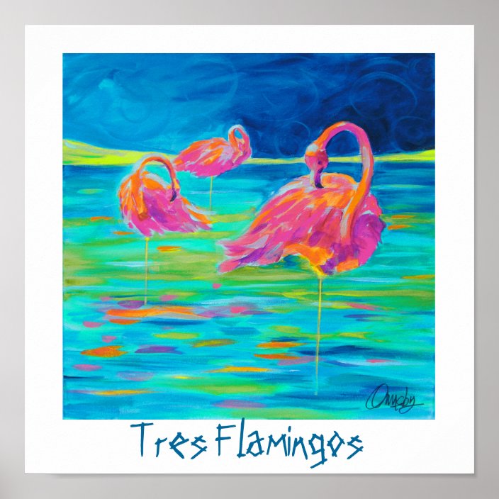 Flamingo Poster | Zazzle.com