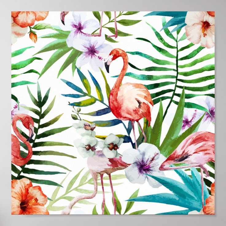 Flamingo Poster | Zazzle