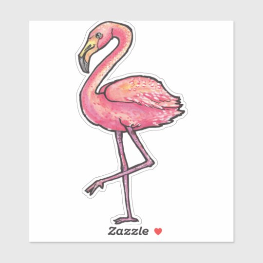 Flamingo Sticker | Zazzle.com