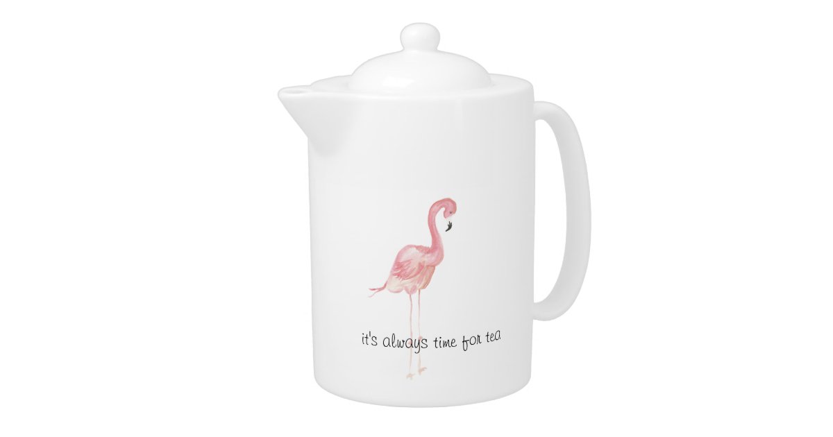 Flamingo Teapot Alice in Wonderland Tea Party | Zazzle