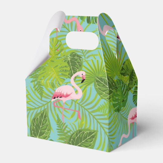 Flamingo tropical palm Gift Box | Zazzle.com