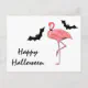 Flamingo Vampire Bats Halloween Postcard | Zazzle